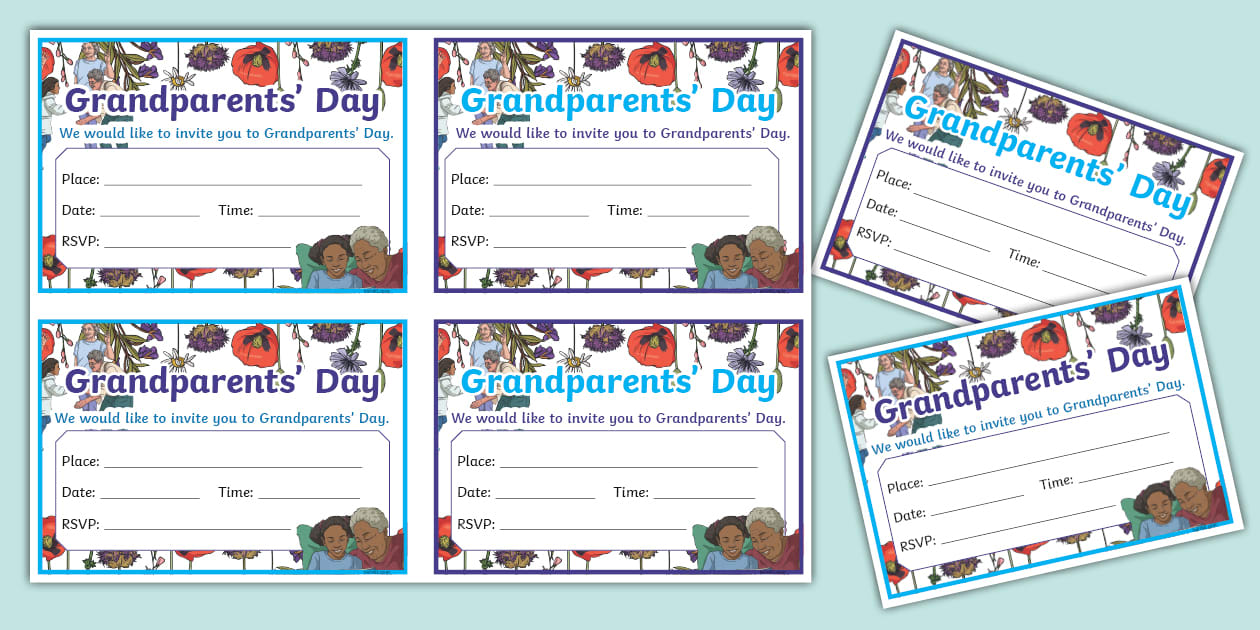 Grandparents' Day Invitations - Twinkl Events