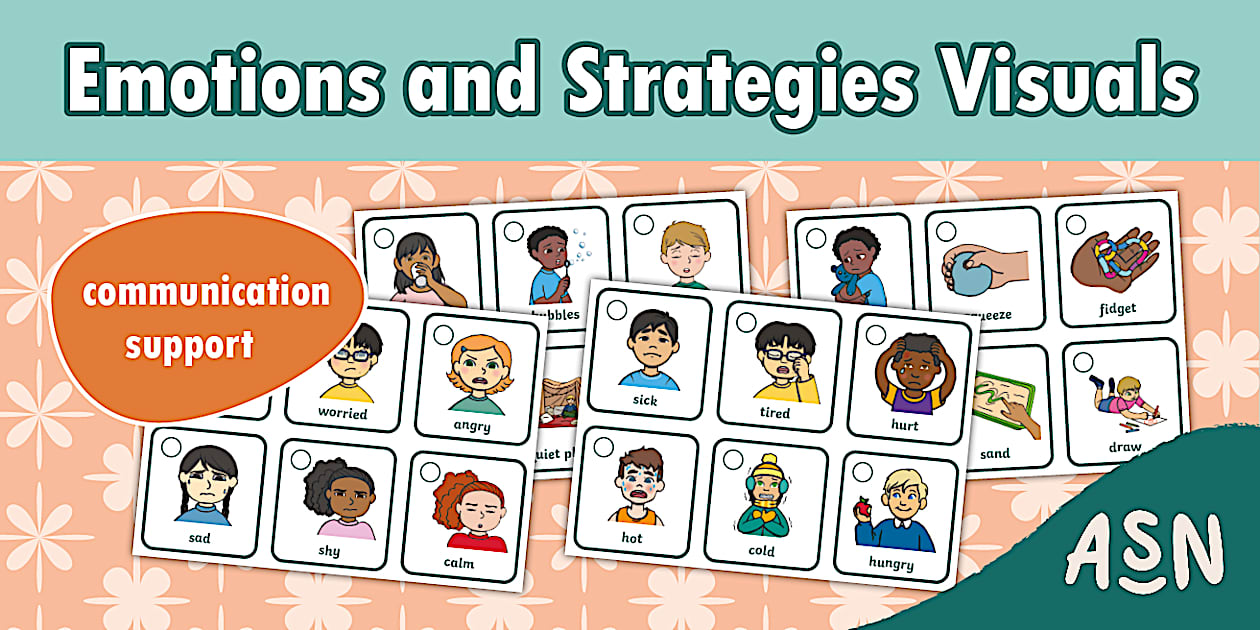 Identifying Emotions and Regulation Visual Support Cards