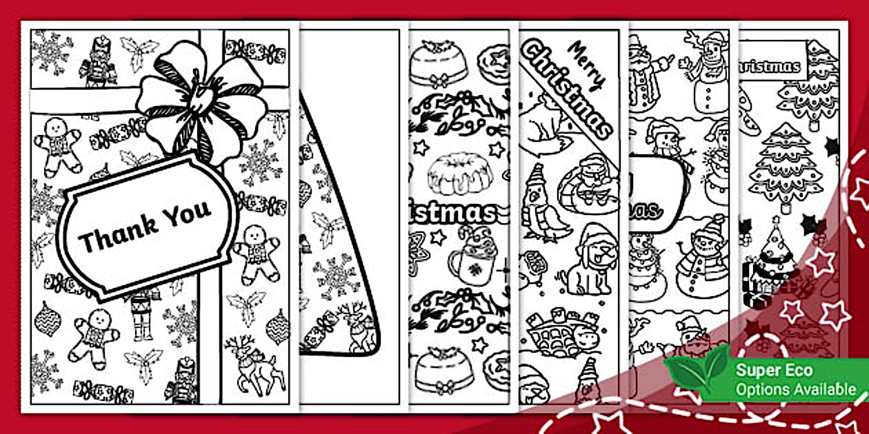 Christmas Doodle Cards | Christmas Colouring (teacher made)