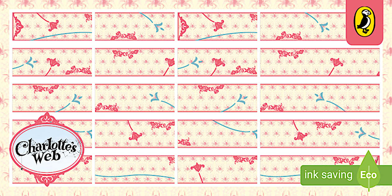 FREE! - Charlotte's Web: Display Borders (teacher made)