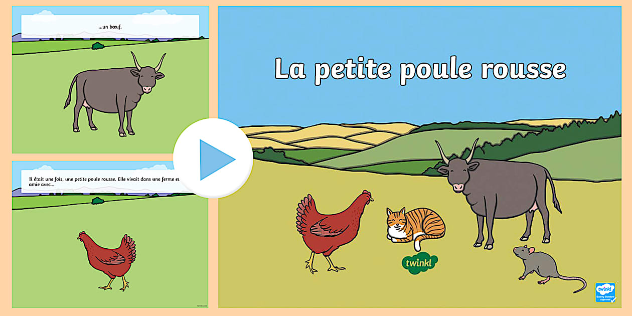 PowerPoint : La petite poule rousse - Twinkl
