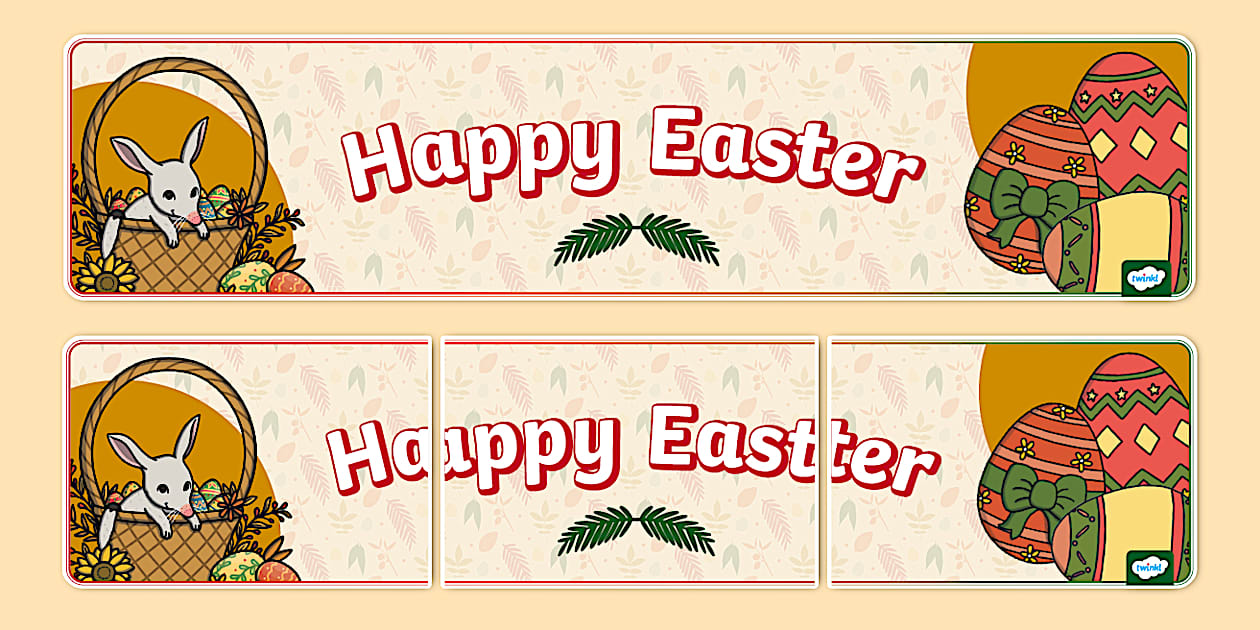 Easter Display Banner (teacher made) - Twinkl