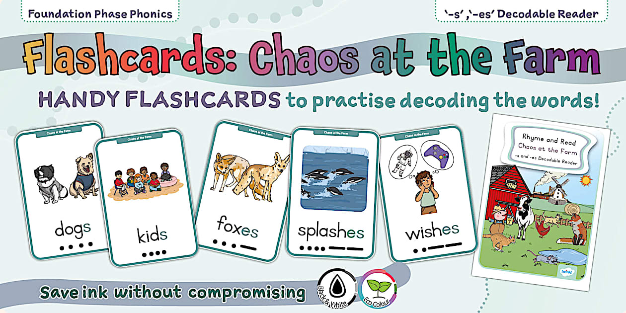 FP Phonics -s, -es Decodable Reader - Flashcards (CAPS Aligned)