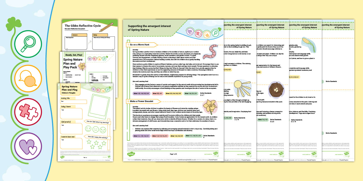 Outdoor Play - Nature Activities (teacher made) - Twinkl