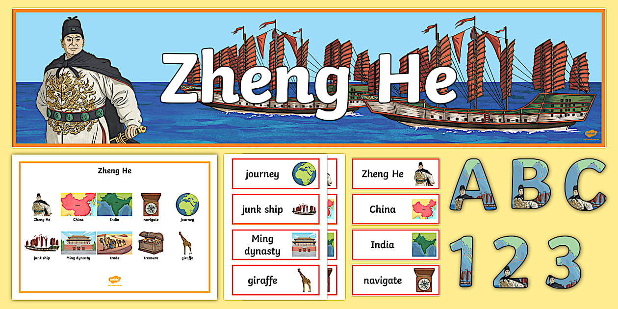 Zheng He Display Pack (teacher made) - Twinkl