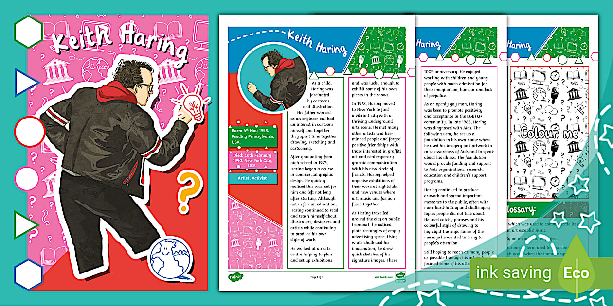 Significant People: Keith Haring (teacher made) - Twinkl