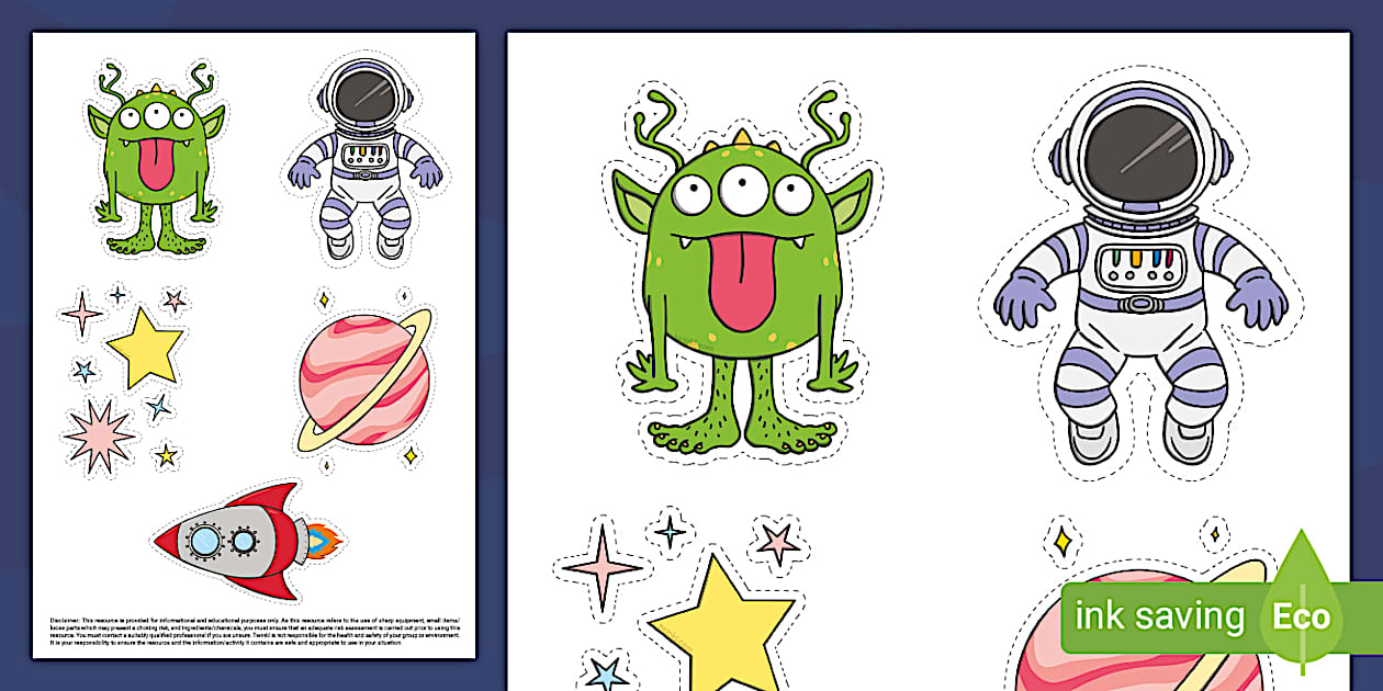 😊 Space Emoji Clip Art Cut-Outs (teacher made) - Twinkl