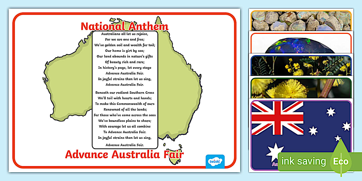 Australia Symbols and Emblems Display Photos (Teacher-Made)