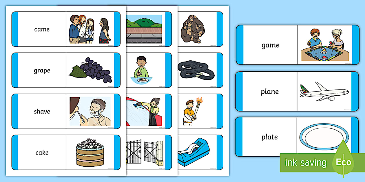 'a_e' Sound Snap Cards (teacher made) - Twinkl
