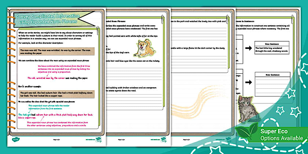 Convey Complicated Information using Expanded Noun Phrases