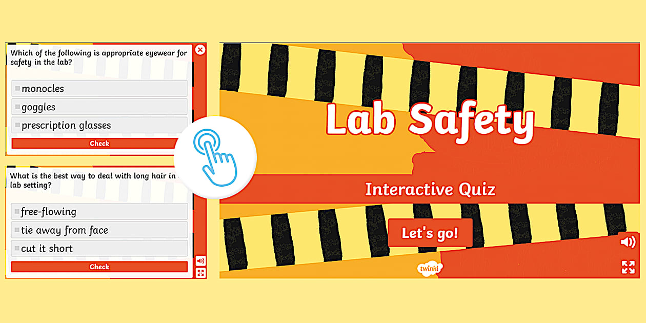 Lab Safety Interactive Quiz (teacher made) - Twinkl