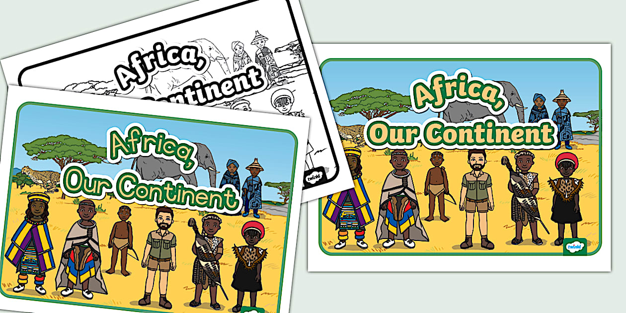 Africa, Our Continent Display Poster (teacher made) - Twinkl