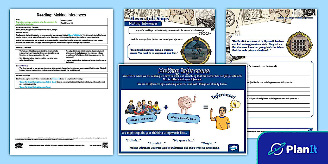 Year 5 'Eleven Tall Ships': Reading Lesson 10 (Teacher-Made)