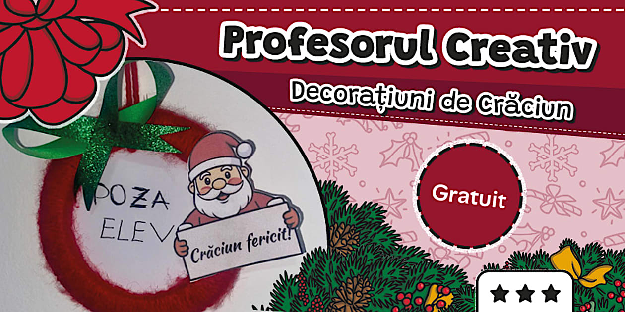 Glob personalizat – Profesorul creativ Decorațiuni Crăciun