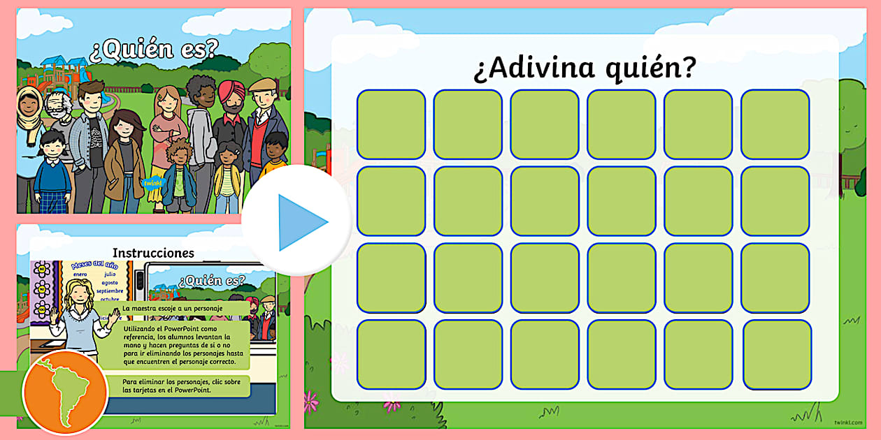 Powerpoint: Juego interactivo ¿Adivina quién? - Twinkl