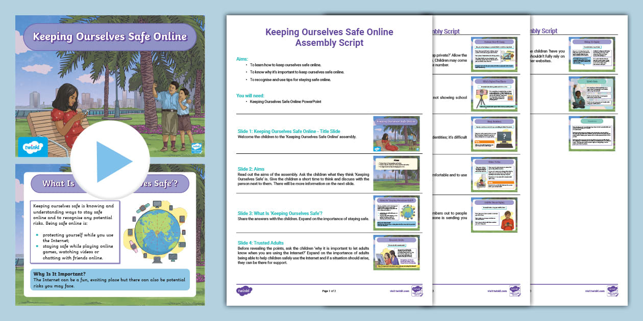 KS2 Keeping Ourselves Safe Assembly Pack - Twinkl