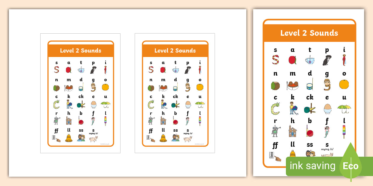 Level 2 Twinkl Phonics Mnemonic Frame Flashcards - EYFS