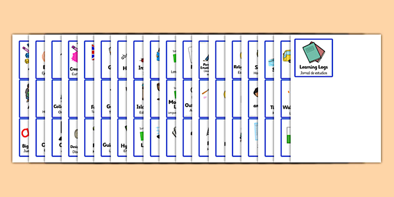 Editable Visual Timetable for KS1 Spanish/English - Twinkl