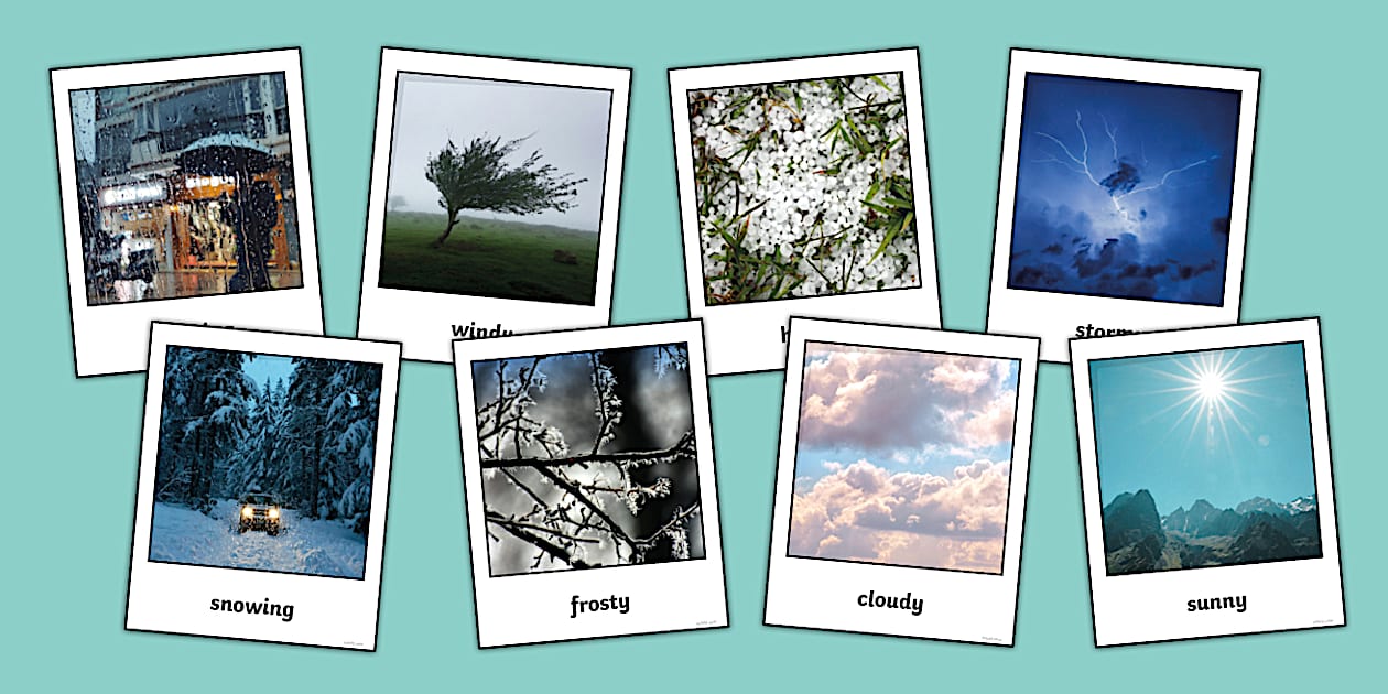 Weather Instant Photo Style Display Images (teacher made)