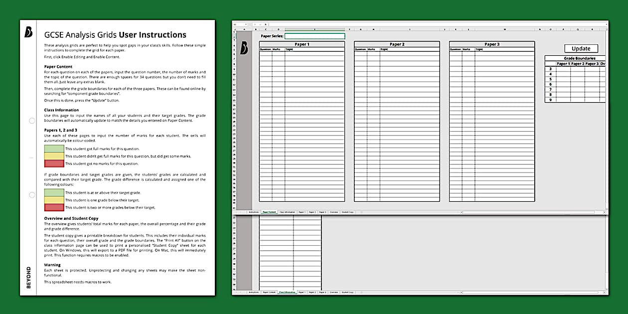 👉 Analysis Grid - GCSE Templates (teacher made) - Twinkl