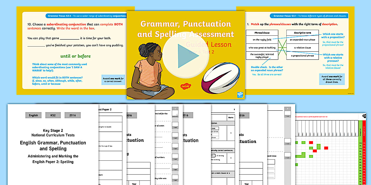 Year 6 Grammar Test | SPaG Resource Pack | Twinkl - Twinkl