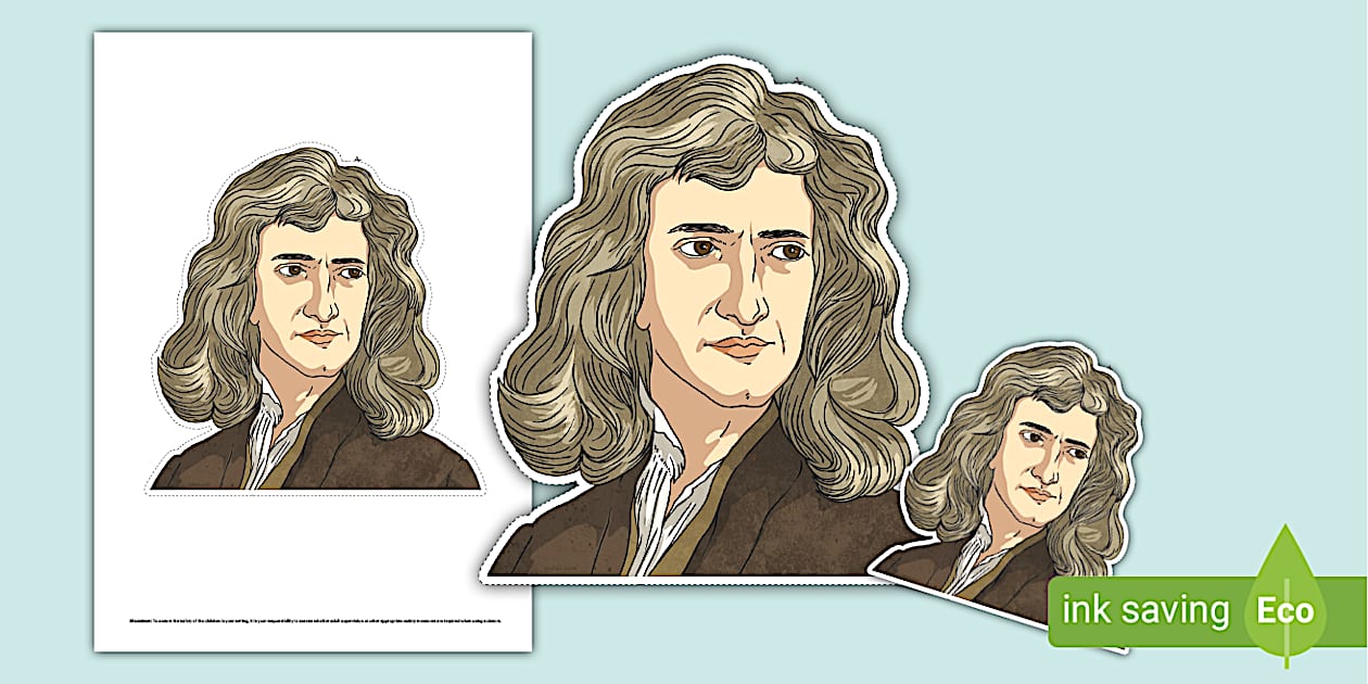 Isaac Newton Display Cut-Out (teacher made) - Twinkl