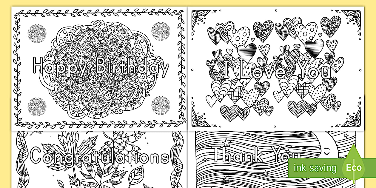 Greetings Mindfulness Coloring Worksheet