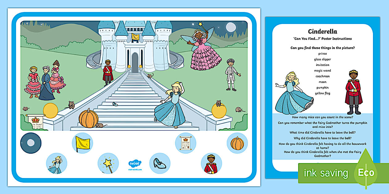 Cinderella Can You Find...? Poster and Prompt Card Pack