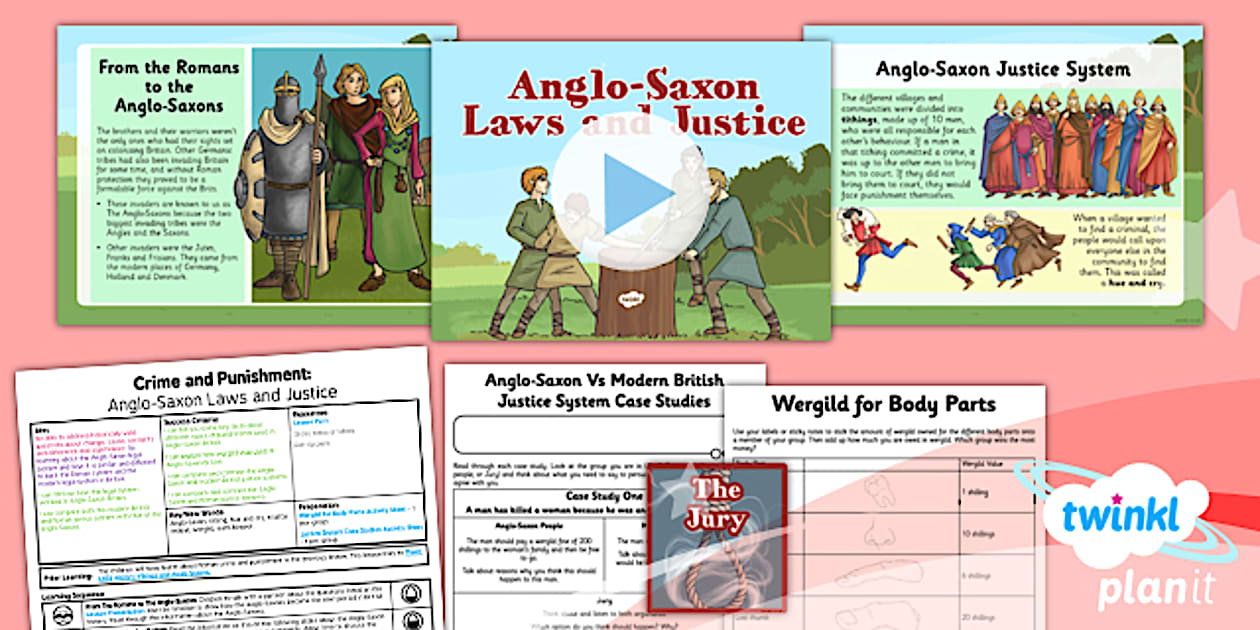 Crime & Punishment: Anglo-Saxon Laws & Justice LKS2 Lesson Pack 2