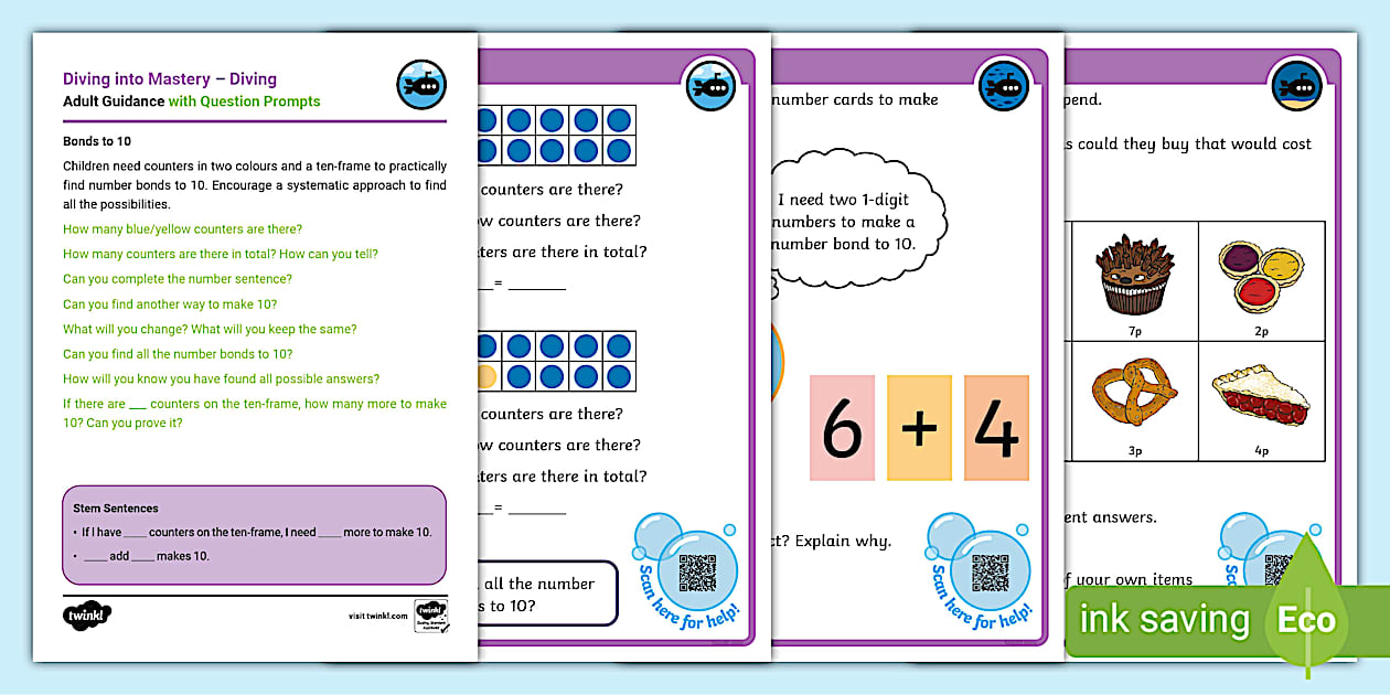 👉 Year 2 Diving into Mastery: Step 1 Bonds to 10