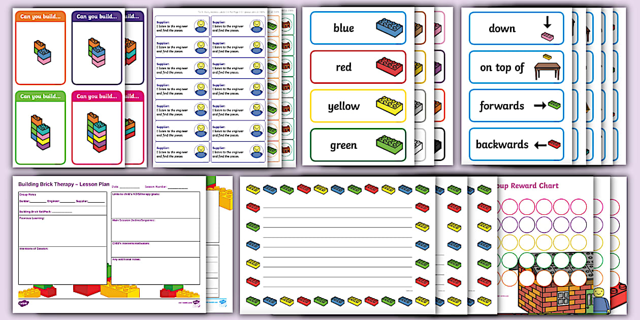 Building Brick Therapy Resources Pack