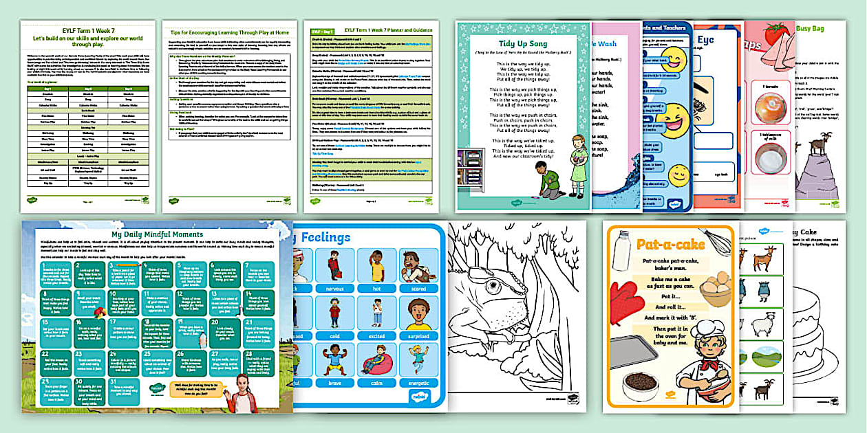 EYLF Term 1 Week 7 Remote Home Learning Pack (teacher made)
