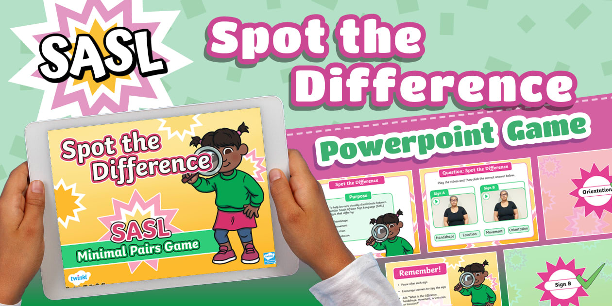 SASL Minimal Pairs Interactive Game Video