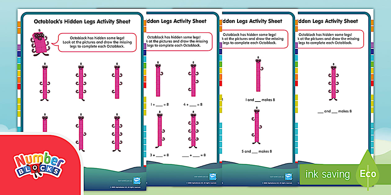 Numberblocks: Making 8 Activity (teacher made) - Twinkl