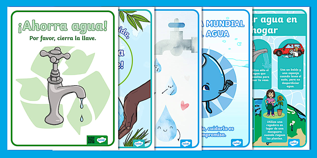 Pack de afiches del Día Mundial del Agua - Twinkl
