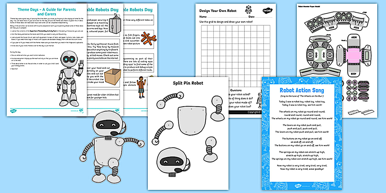 Robot Day Activity Pack (teacher made) - Twinkl