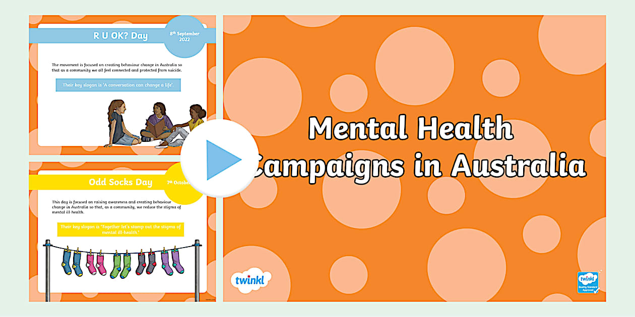 Australian Mental Health Campaigns PowerPoint (teacher made)
