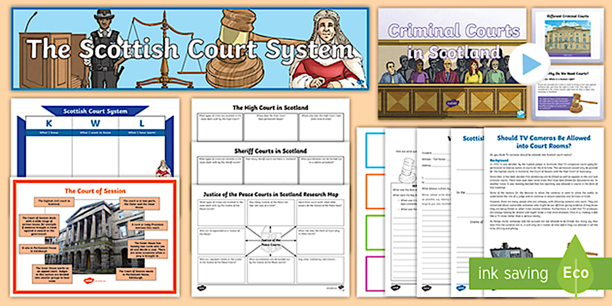 The Scottish Court System Resource Pack (teacher made)