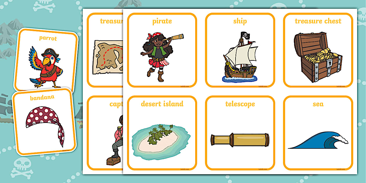 Pirate Picture Cards | Twinkl (Teacher-Made) - Twinkl