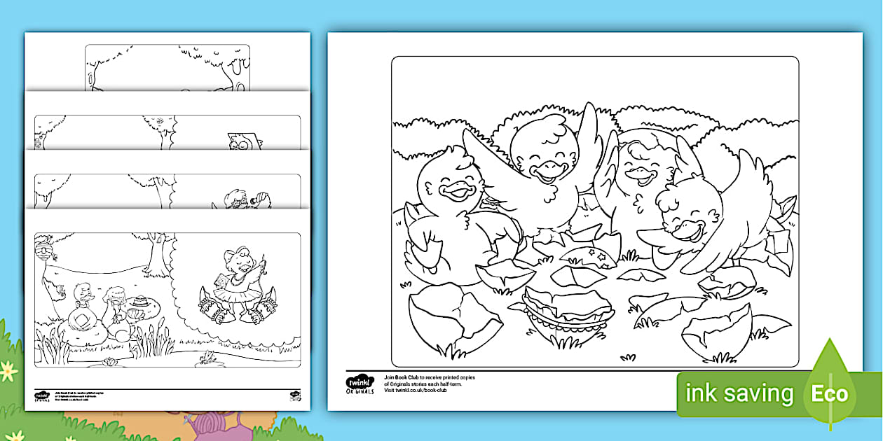 Brenda's Boring Egg Coloring Pages (Teacher-Made) - Twinkl