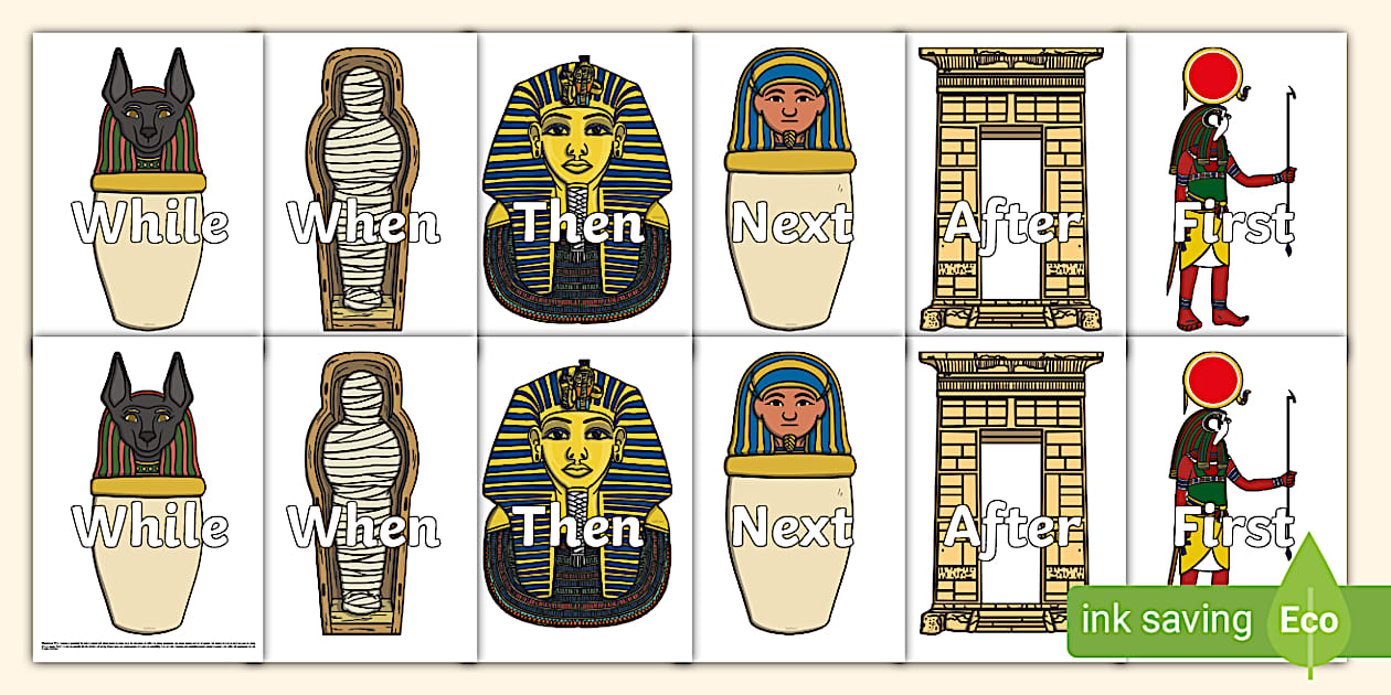 Ancient Egyptian Themed Sentence Openers (teacher made)