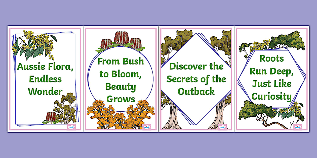 STEM Motivational Posters – Australian Plants - Twinkl