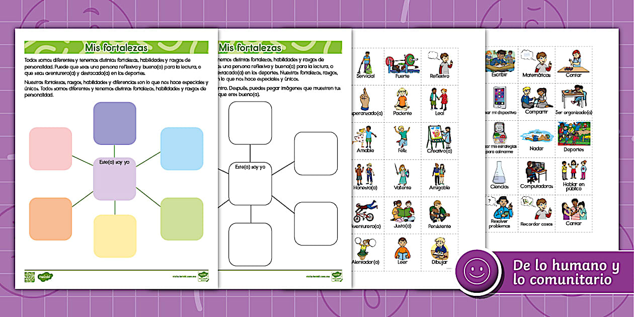 Hoja de actividad “Mis fortalezas