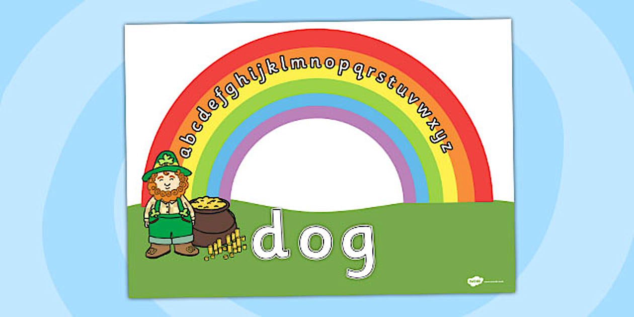 * NEW * Rainbow Cut and Stick Word Building Activity