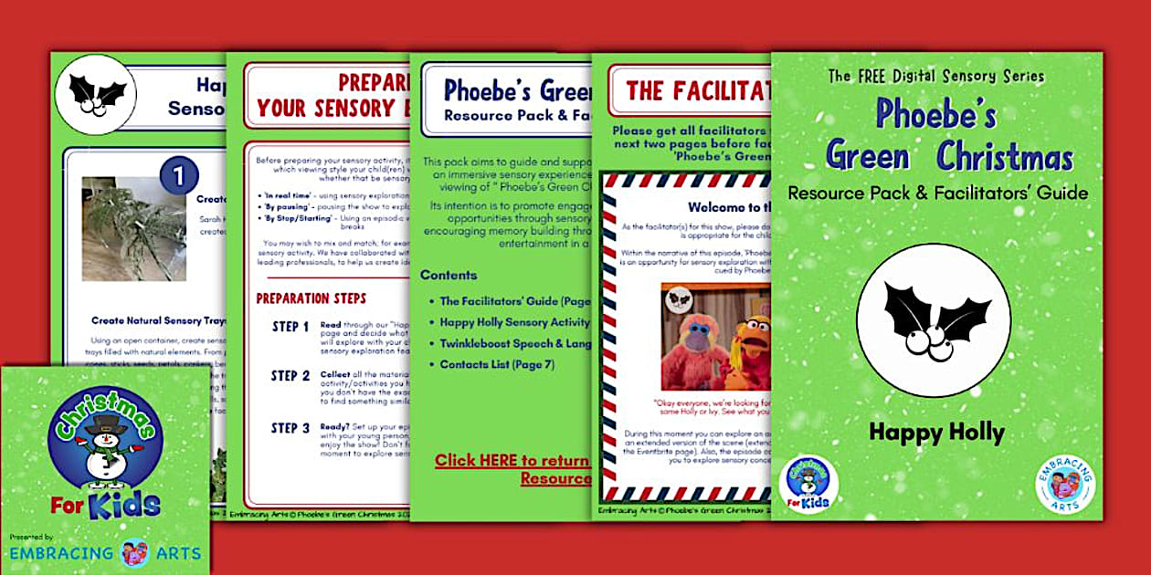 Phoebe's Green Christmas Digital SEND Sensory Show: Happy Holly Pack 2025