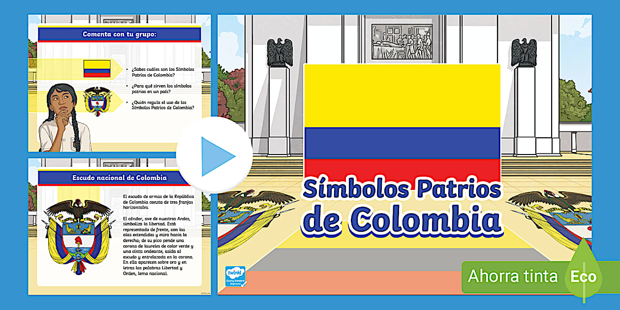 Símbolos patrios Colombia - Independencia -Twinkl Colombia