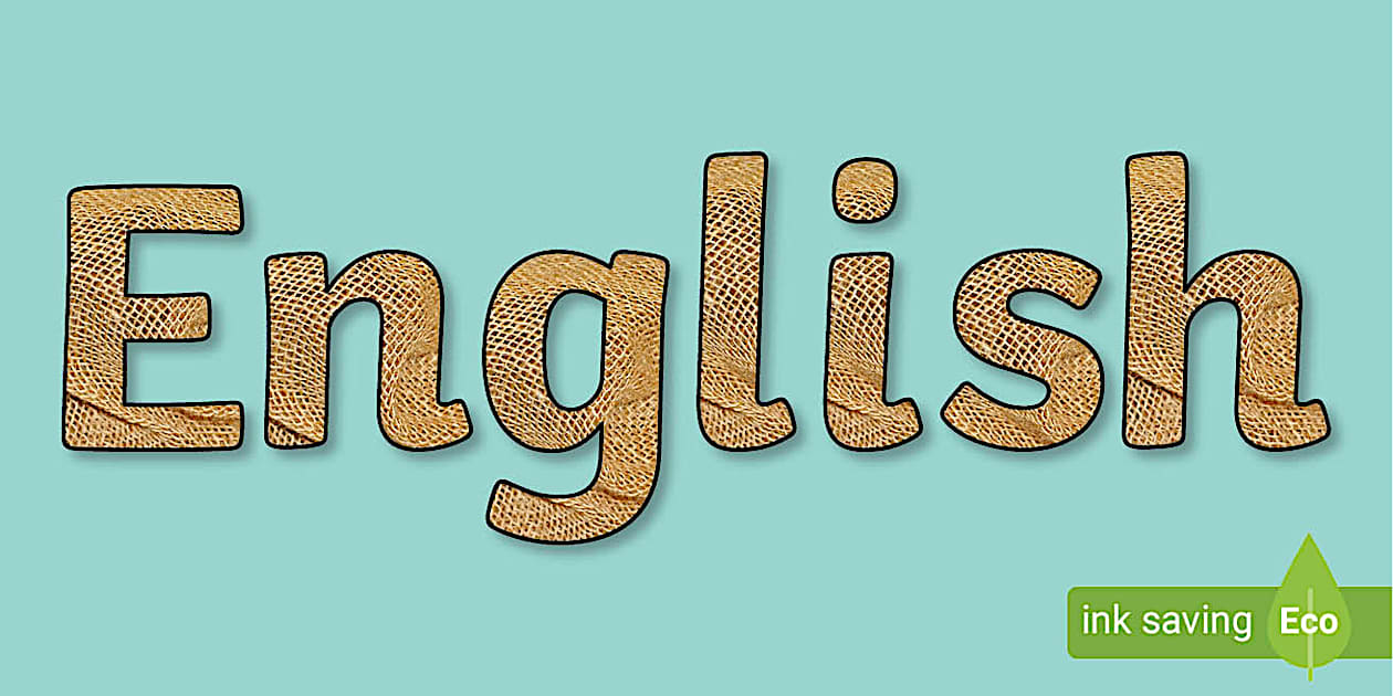 Natural-Themed English Display Lettering - Twinkl