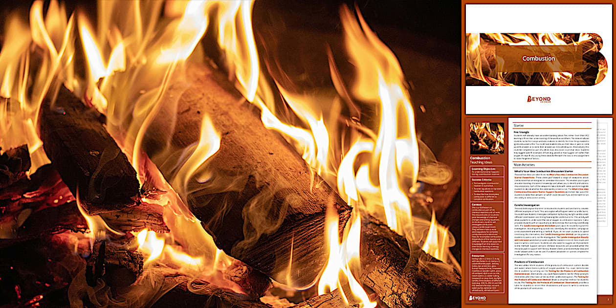 KS3 Chemical Reactions Lesson 4: Combustion | Beyond