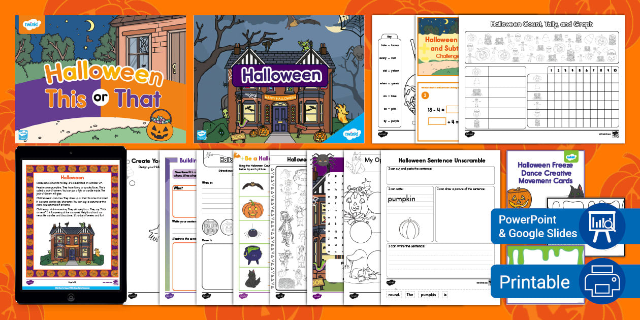 First Grade Halloween Activity Pack (teacher made) - Twinkl