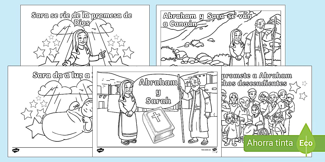 La Historia De Abraham Para Niños Para Colorear Twinkl